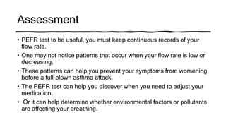 peak expiratory flow rate presentation | PPTX