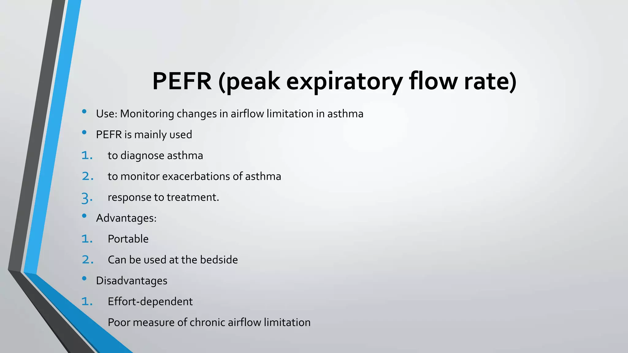 PEFR & mini peak flow meter | PPTX