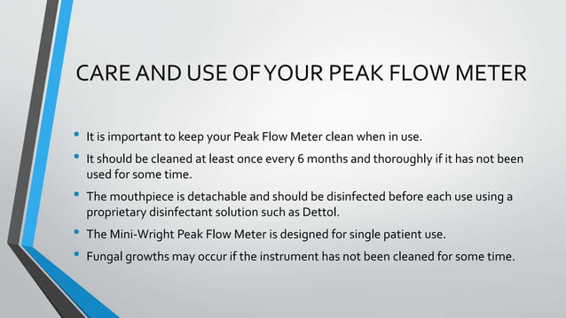 PEFR & mini peak flow meter | PPTX