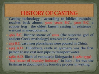 PPT on fully study about DIE CASTING by M.M.RAFIK. | PPTX