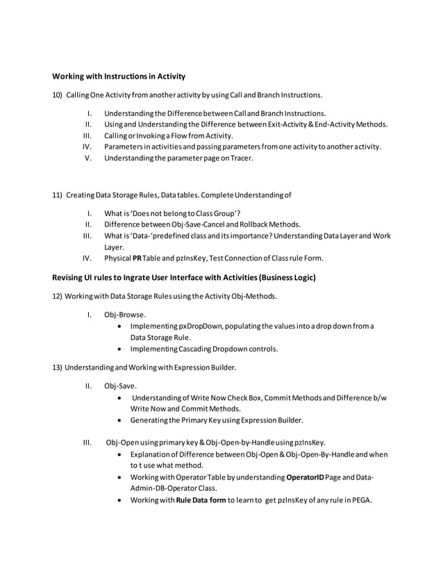 Pega 7.2 Training course(8019256326) | PDF