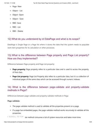 Pega 50+ interview Q&A.pdf | Web Development | Internet