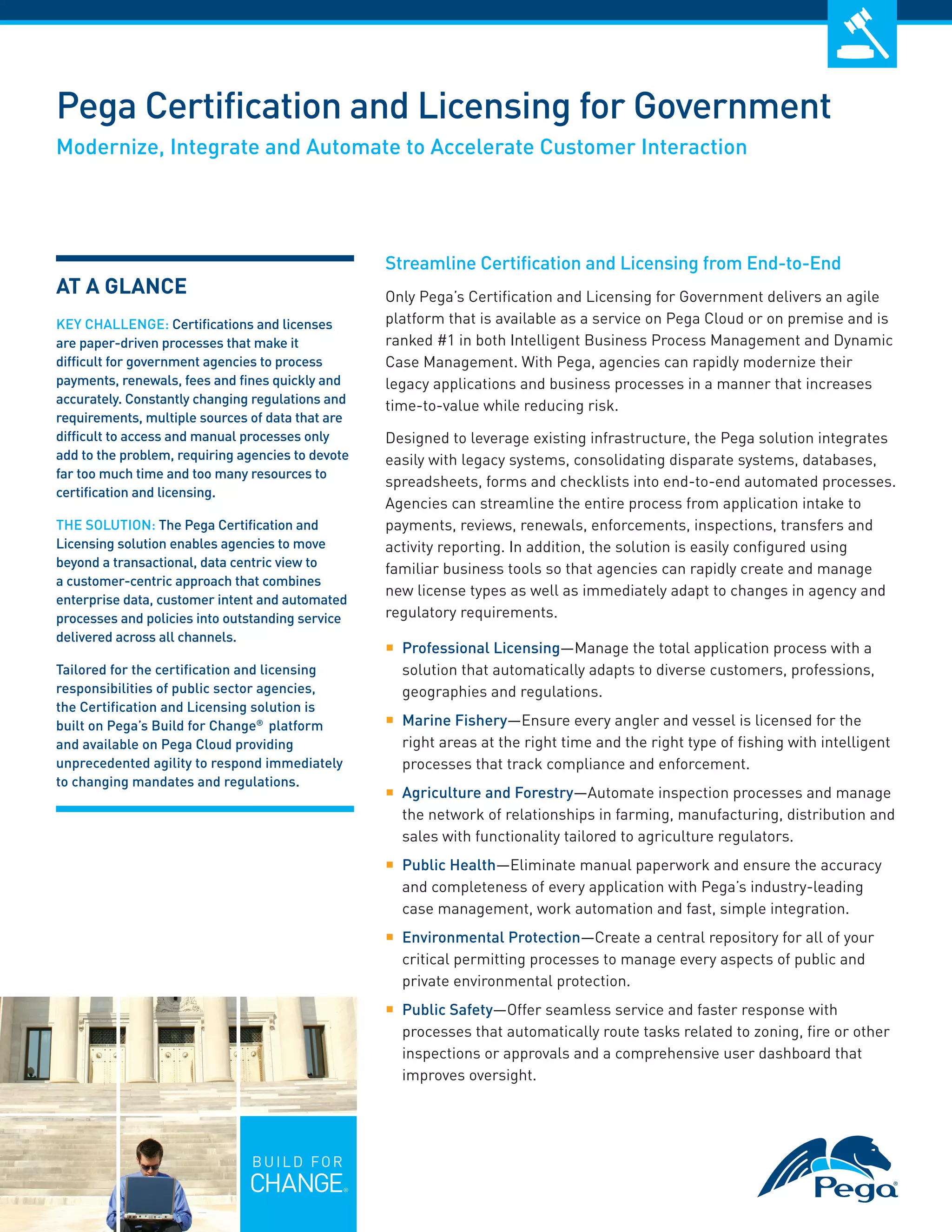 Pega Certification and Licensing for Government | PDF