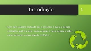 Pegada ecológica | PPTX