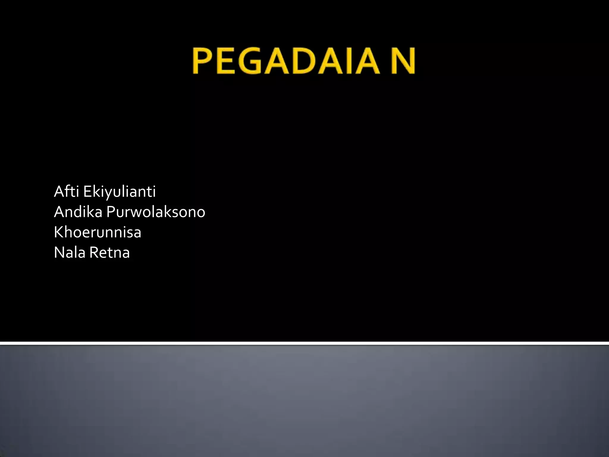 Pegadaian | PPTX