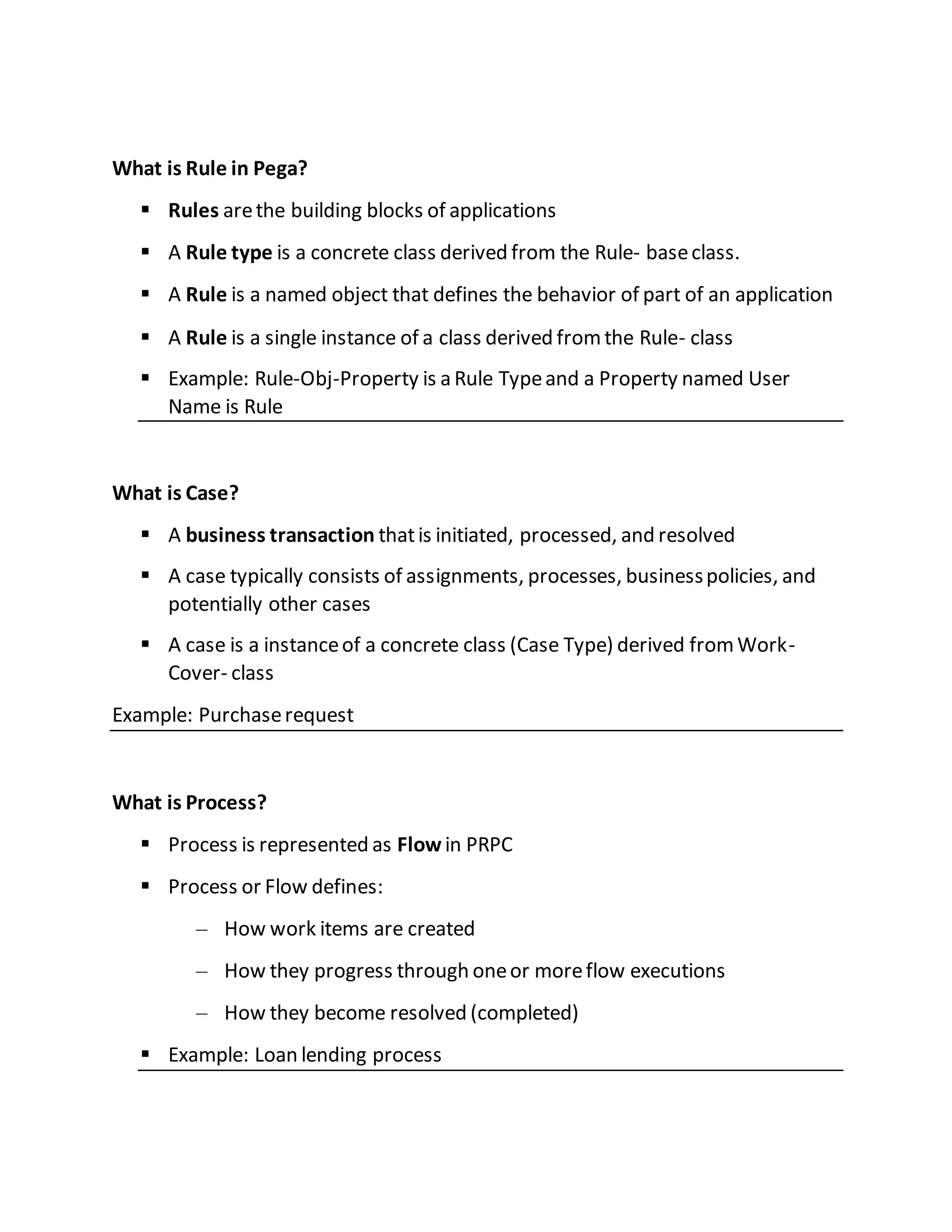 What is rules in pega | DOCX