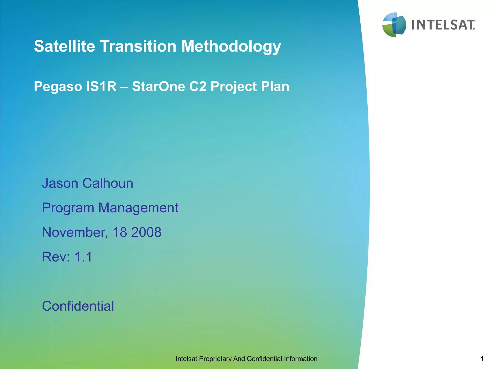 Pegaso Is1 R S1 C2 Transition Project Plan Link | PPT