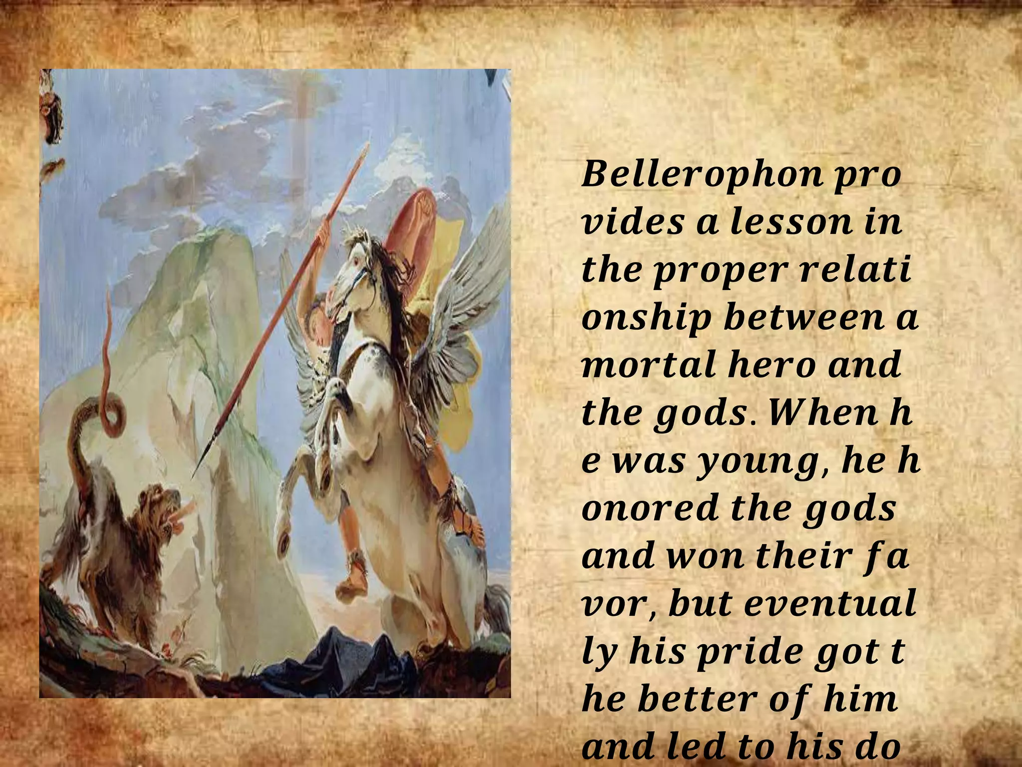 Pegasus and-bellerophontes (2) | PPTX | Fantasy | Genres