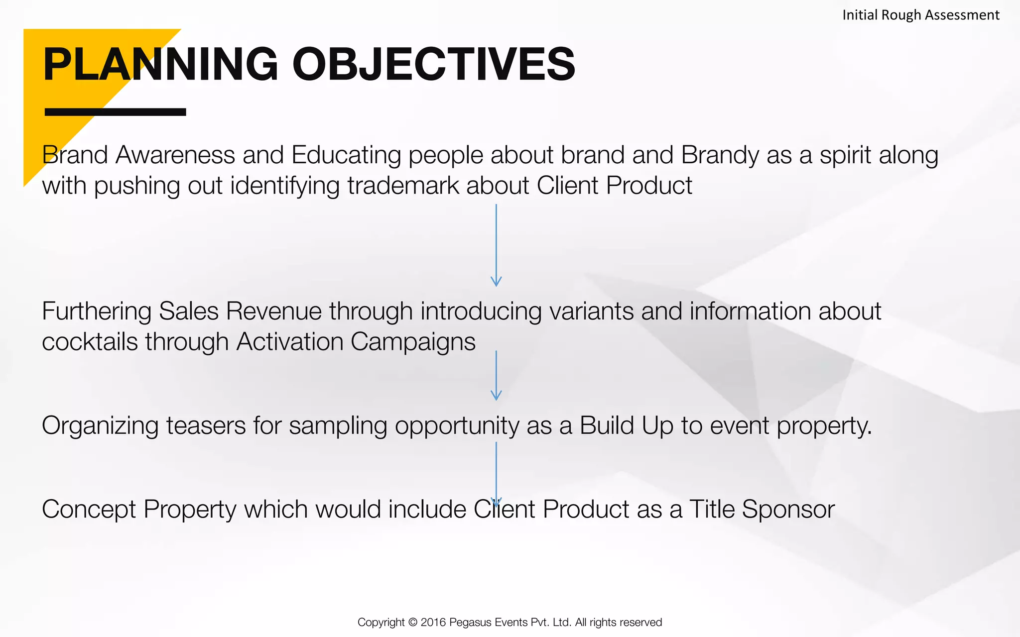 Pegasus events liquor brand relaunch campaign | PPT