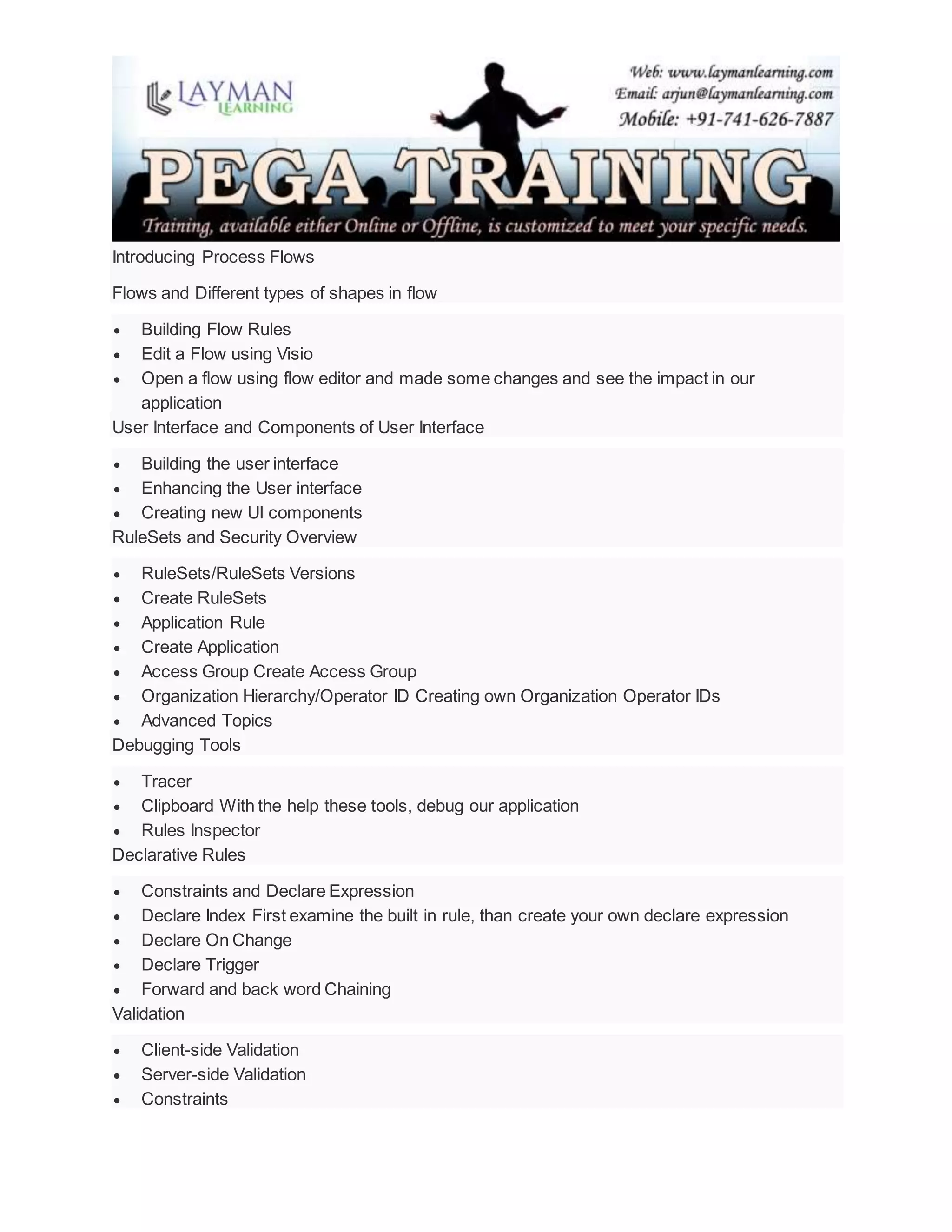 Pega training layman learning - call +91-741-626-7887 | PDF