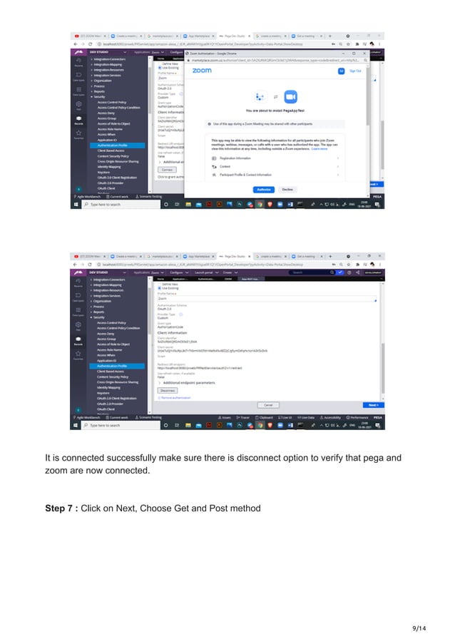 How to create Zoom Meet with Pega | PDF