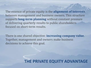 Private Equity 101: Anatomy of an Investment | PPTX
