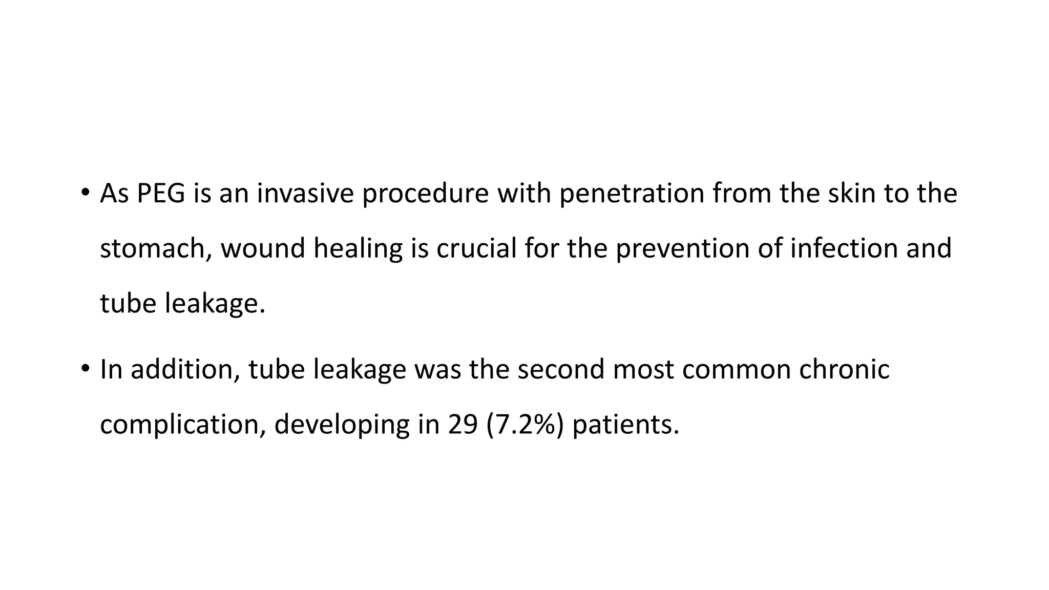 Percutaneous Endoscopic Gastrostomy: Complications & Risk Factors.pptx