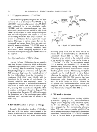 role of PEG in drug delivery and their nano formulation | PDF
