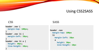 Peggy sass vs scss | PPT
