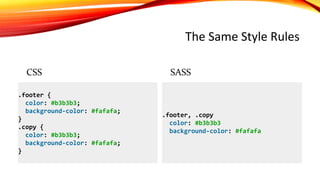 Peggy sass vs scss | PPT