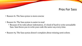 Peggy sass vs scss | PPT