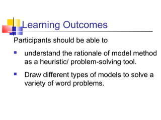 Bar Models for Elementary Grades | PPT