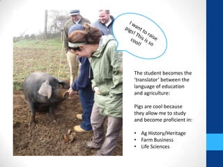 Presentation - Curriculum Design for Experiential Farm-Based Learning | PPT