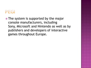 PEGI stuff | PPT