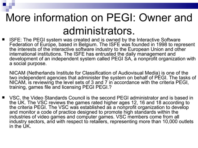 Pegi powerpoint | PPT