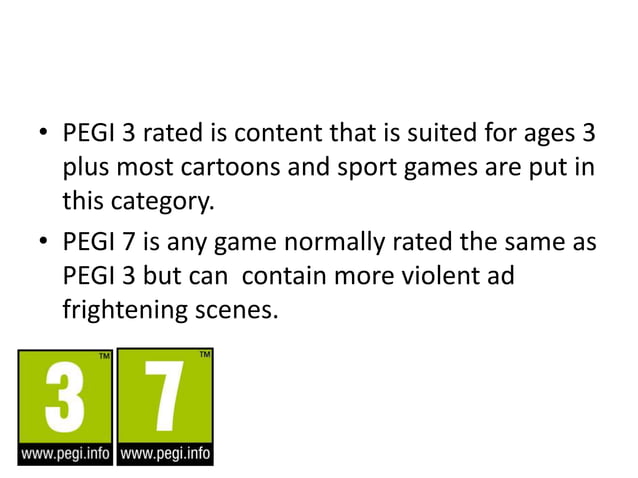 Pegi powerpoint | PPT