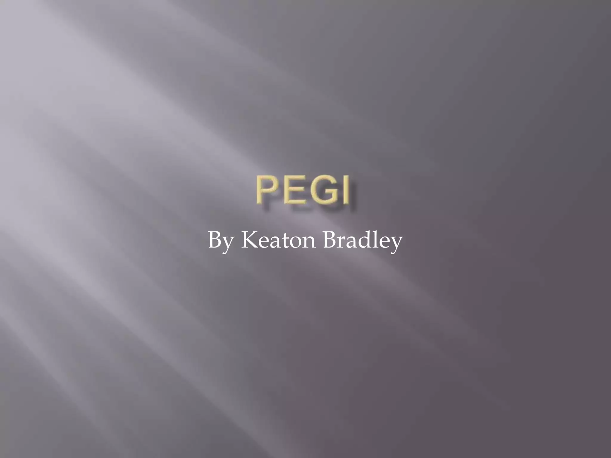 Pegi research | PPTX
