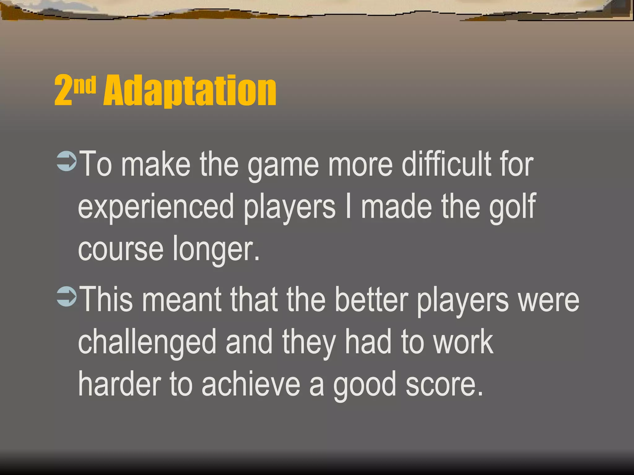 PE Golf Adapting Activities | PPT