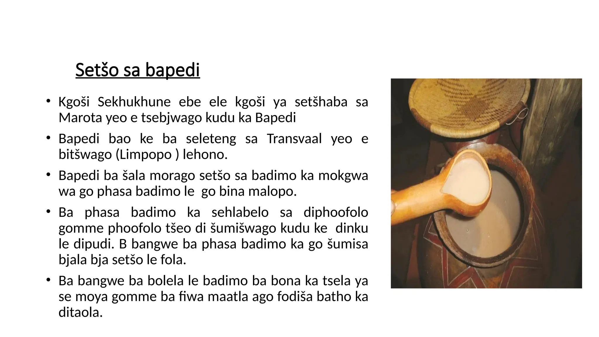 Pego ya AFT 121 e mabapi le tshekatsheko ya histori ya Kgosi Sekhukhune ...