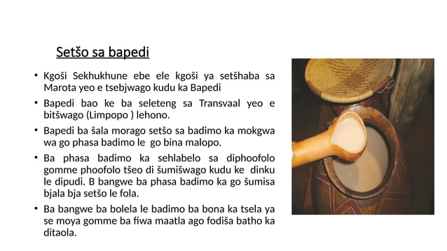 Pego ya AFT 121 e mabapi le tshekatsheko ya histori ya Kgosi Sekhukhune ...