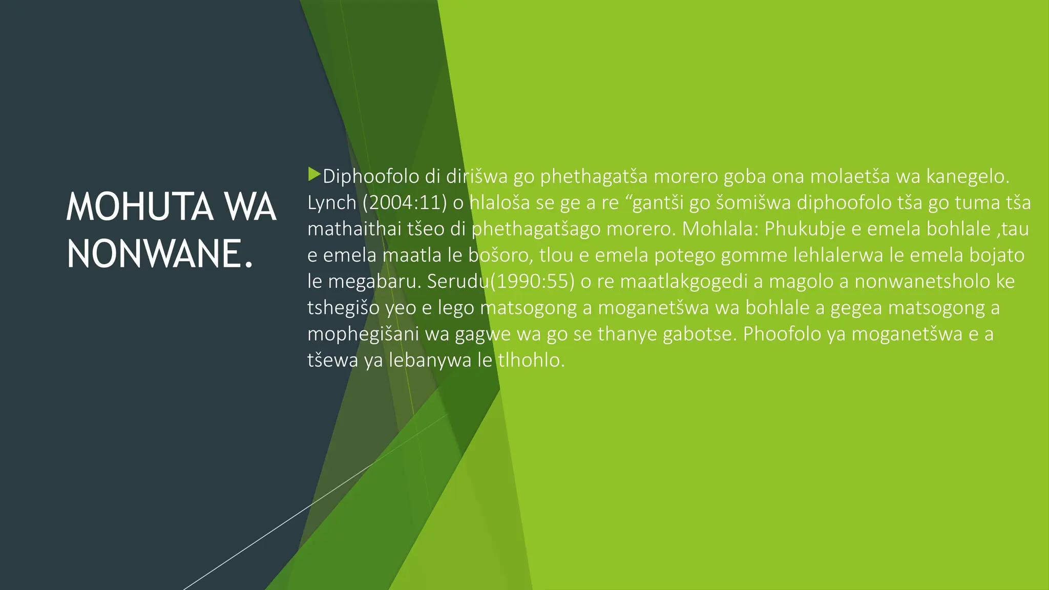 AFT 220 Nonwane ya Tsholo ka ga sehlopha sa Tlhokwana | PPTX