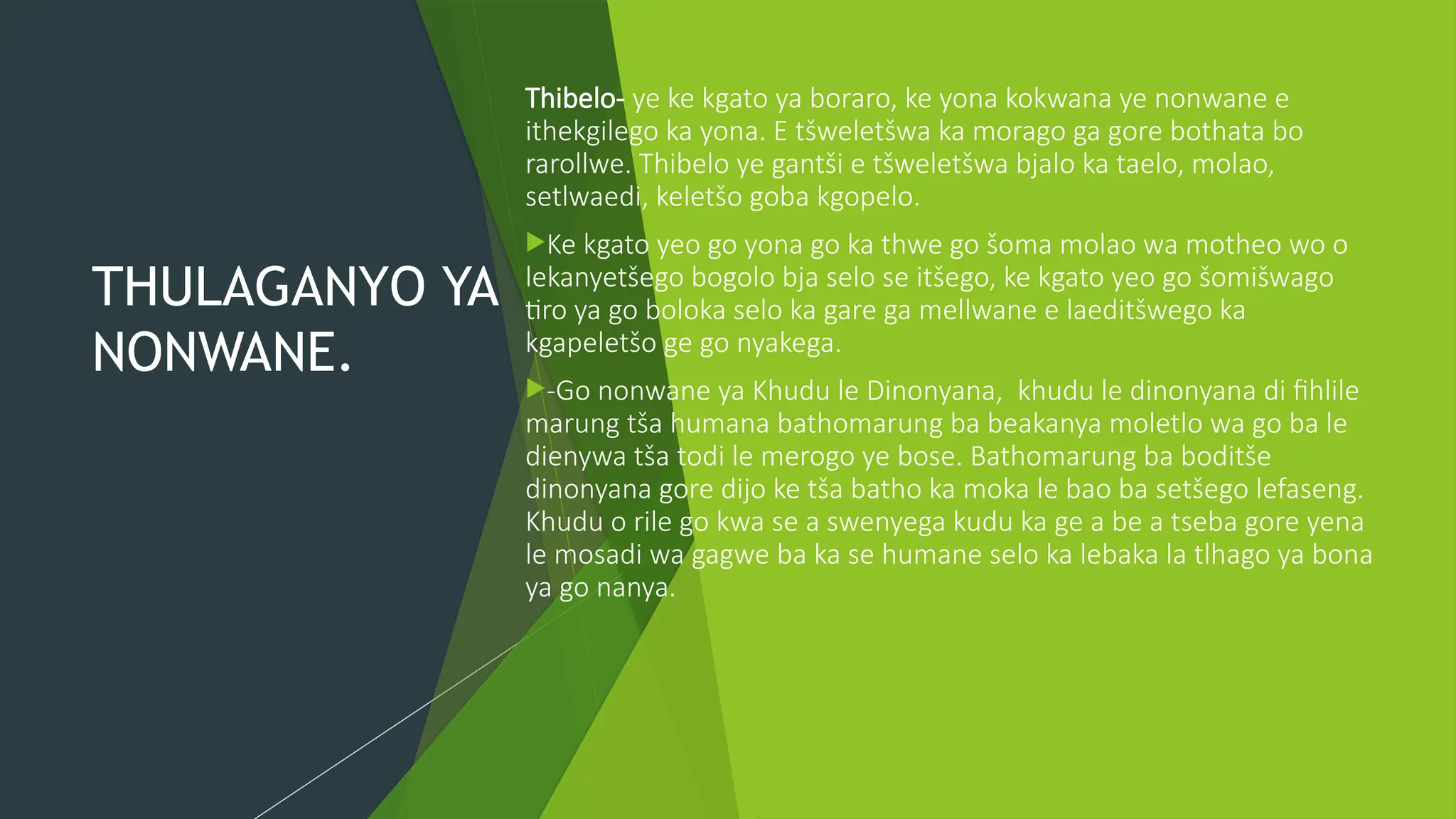 AFT 220 Nonwane ya Tsholo ka ga sehlopha sa Tlhokwana | PPTX