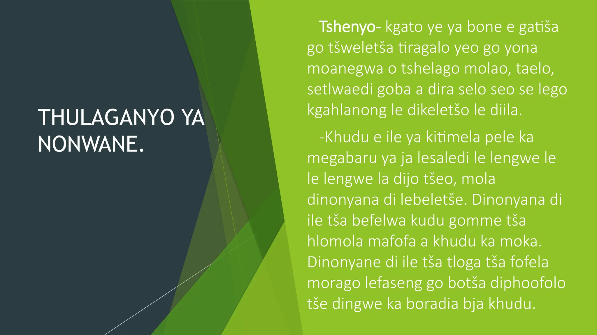 AFT 220 Nonwane ya Tsholo ka ga sehlopha sa Tlhokwana | PPTX