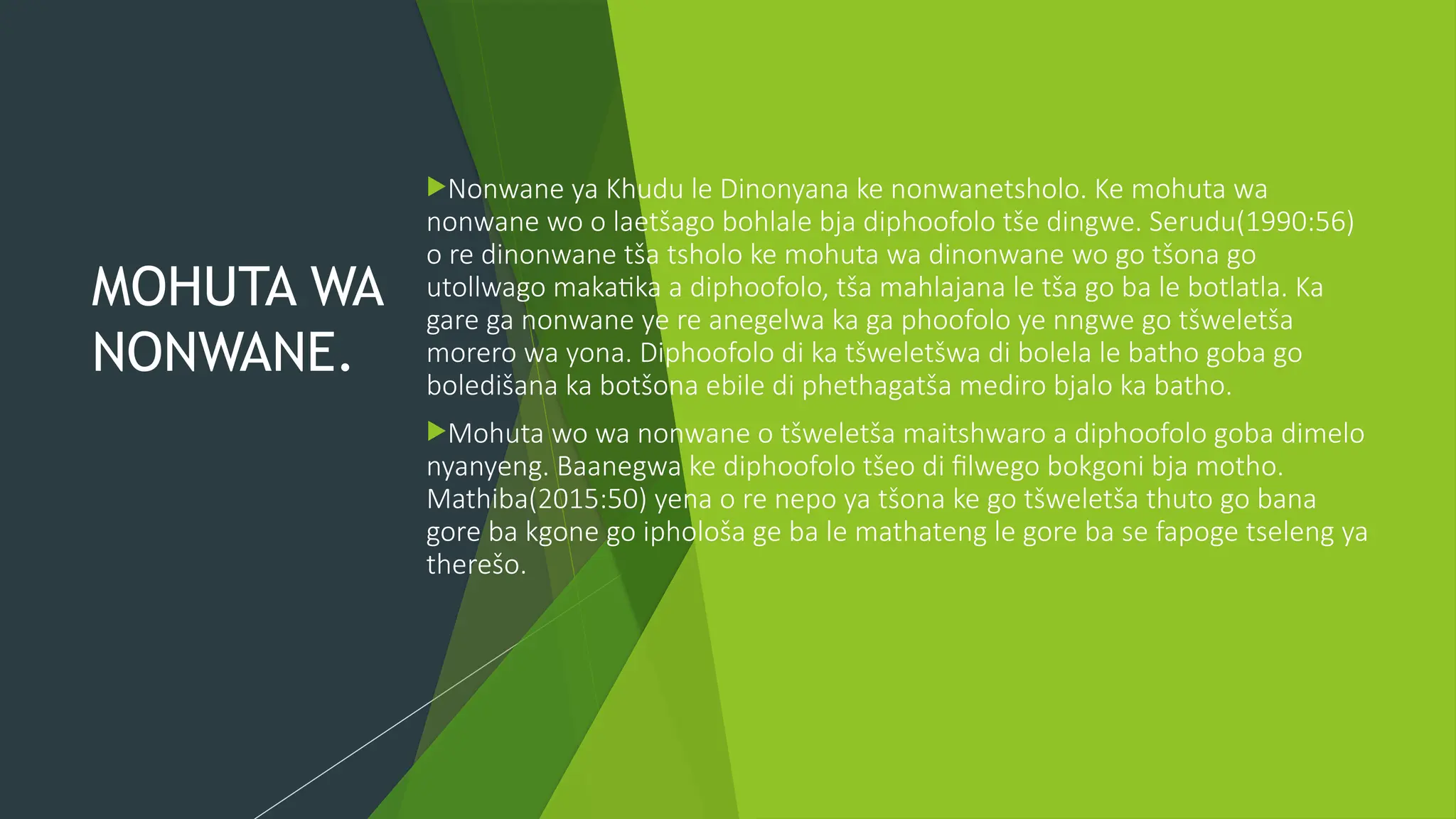 AFT 220 Nonwane ya Tsholo ka ga sehlopha sa Tlhokwana | PPTX