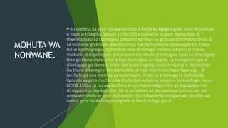 AFT 220 Nonwane ya Tsholo ka ga sehlopha sa Tlhokwana | PPTX