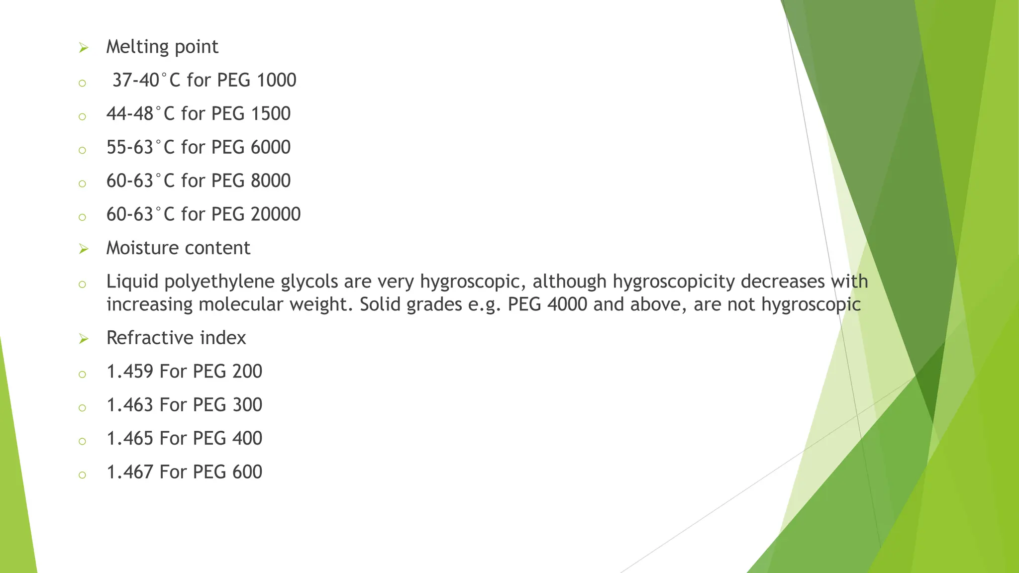 PEG, Pharmaceutical Product Development sem8 | PPTX