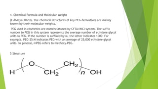 PEG, Pharmaceutical Product Development sem8 | PPTX