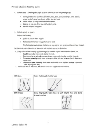 Pe gr. 1 teacher's guide (q1&2) | PDF