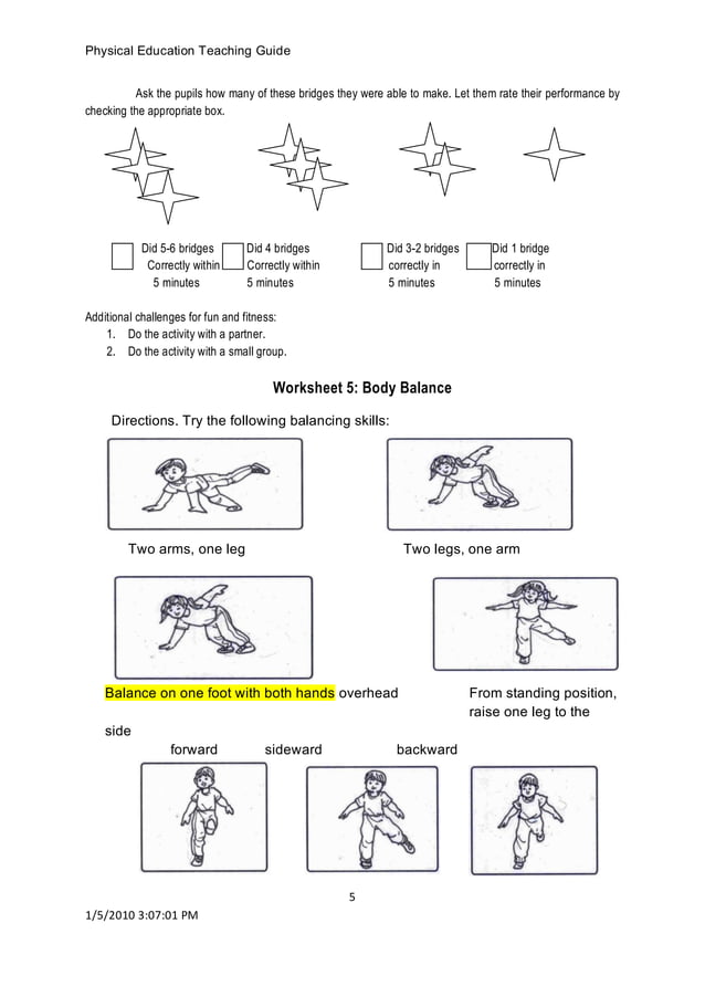 Pe gr. 1 teacher's guide (q1&2) | PDF