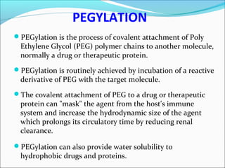 Pegylation & biosimilars global scenario | PPT