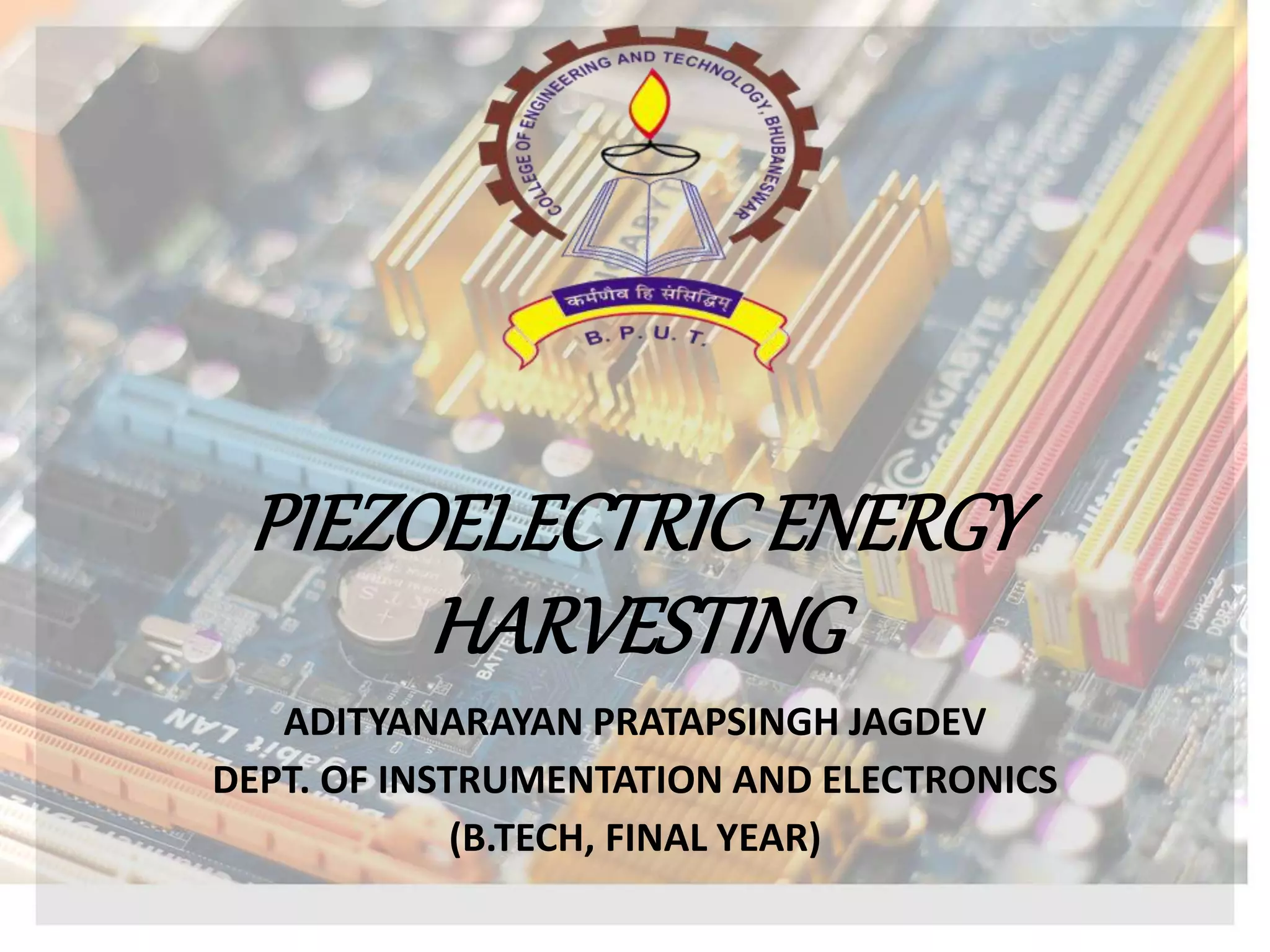 Piezoelectric Energy Harvesting. | PPT
