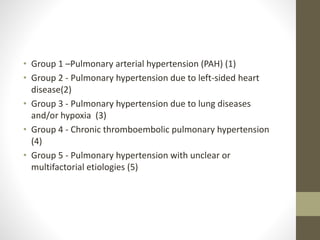 pulmonary artery hypertension | PPTX