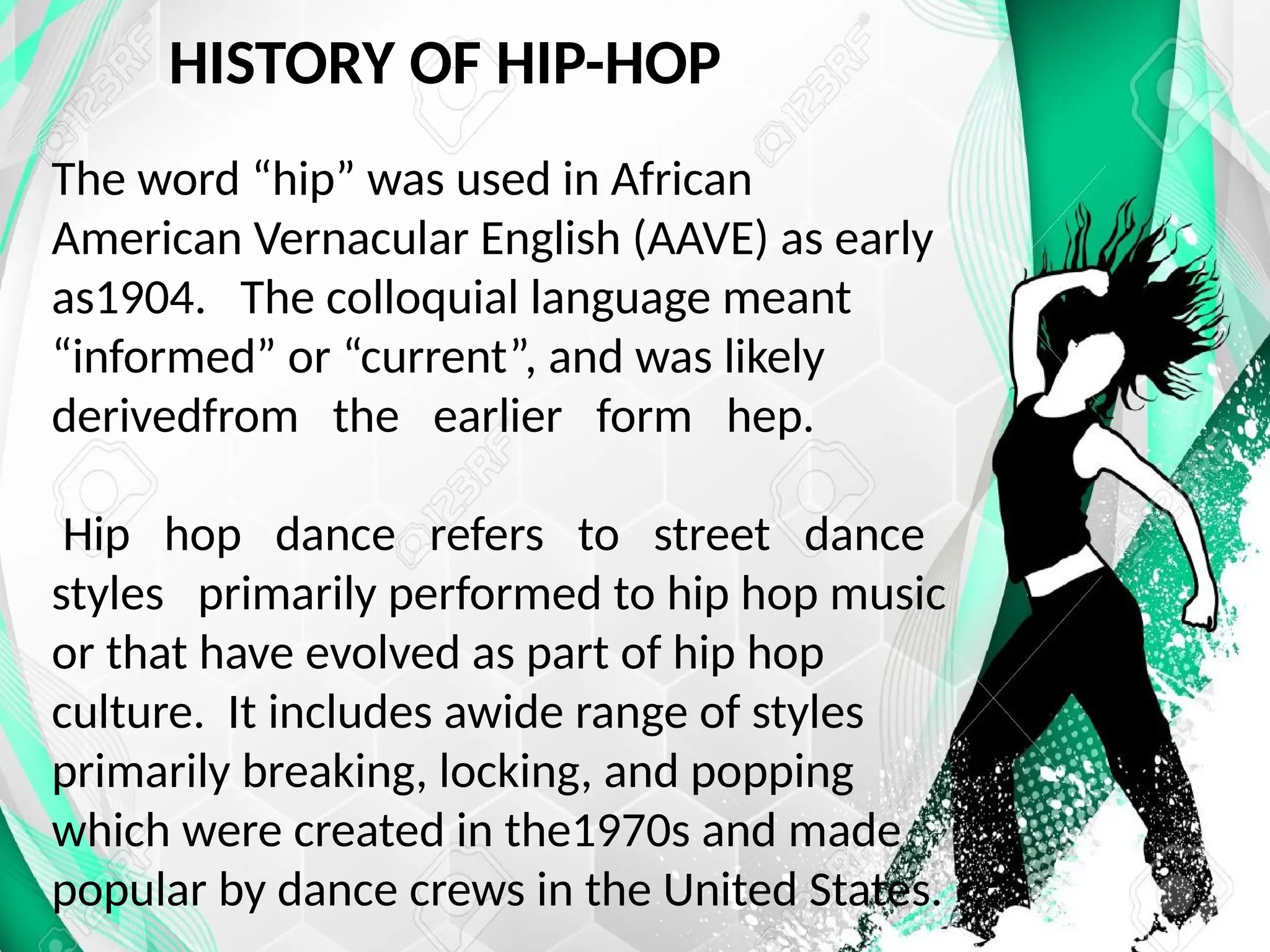 Grade 12 - PEH HIPHOP/STREET DANCE PowerPoint.pptx