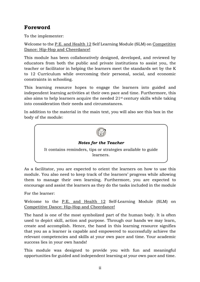 peh12_q1_module3_hiphopcheerdance_v1 (1).pdf | Hip Hop Music | Music