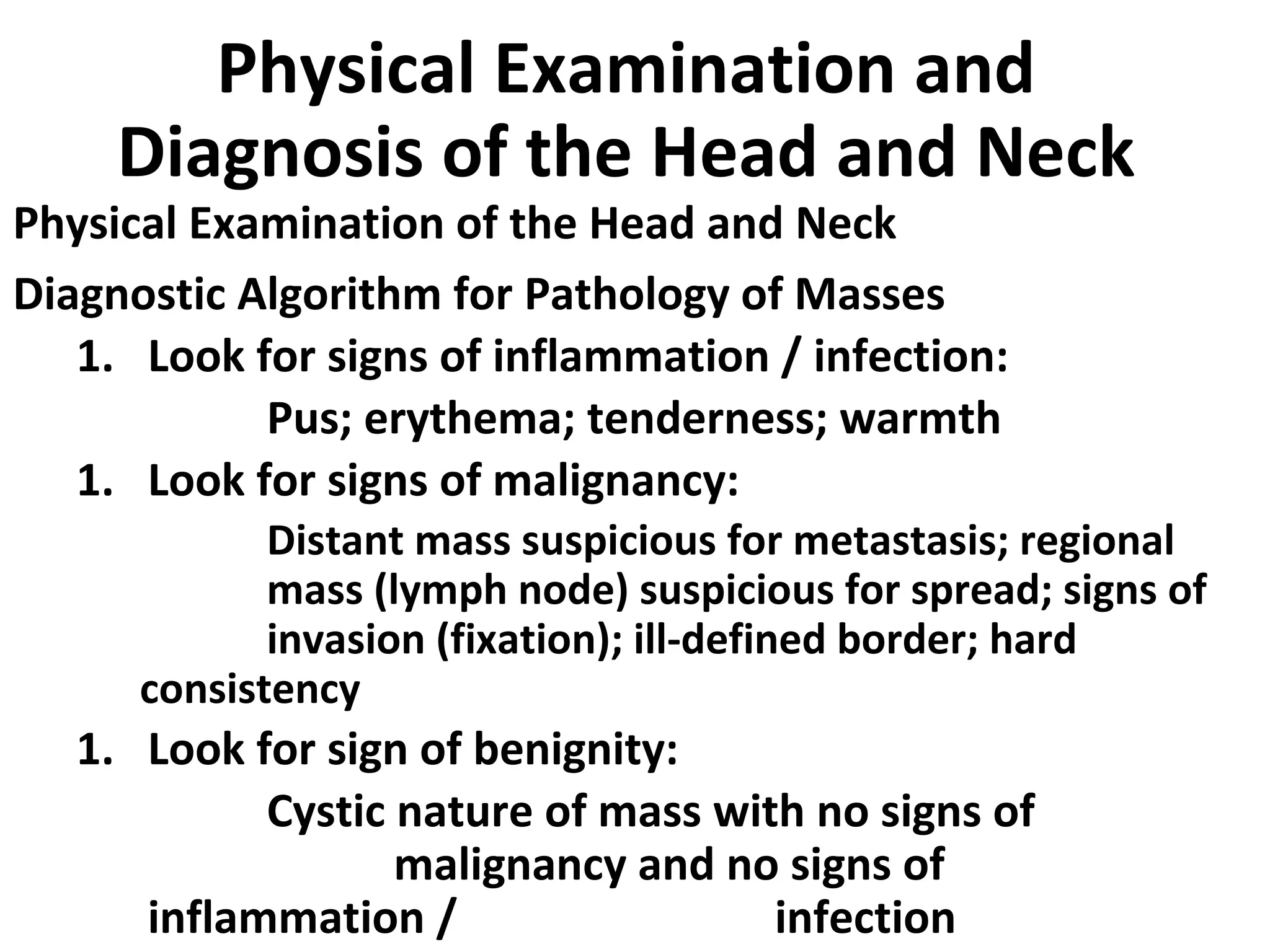 Physical Examination and Diagnosis of the Head and Neck - ROJoson ...