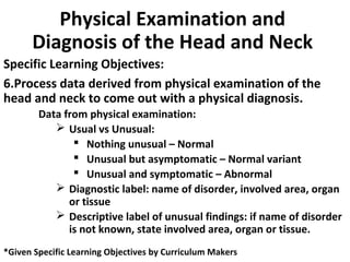 Physical Examination and Diagnosis of the Head and Neck - ROJoson ...