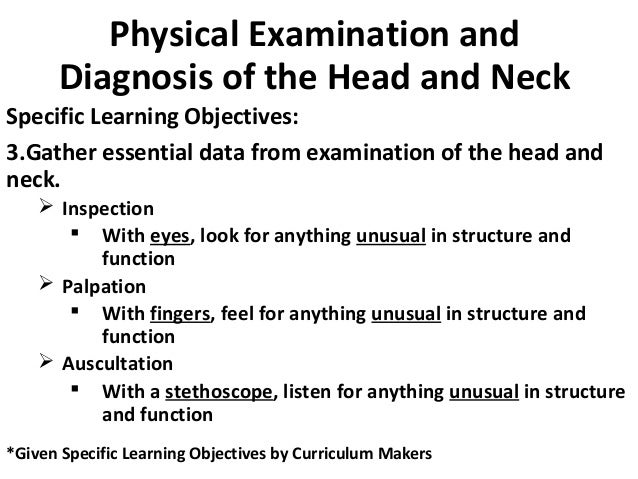 Physical Examination and Diagnosis of the Head and Neck - ROJoson - 1…