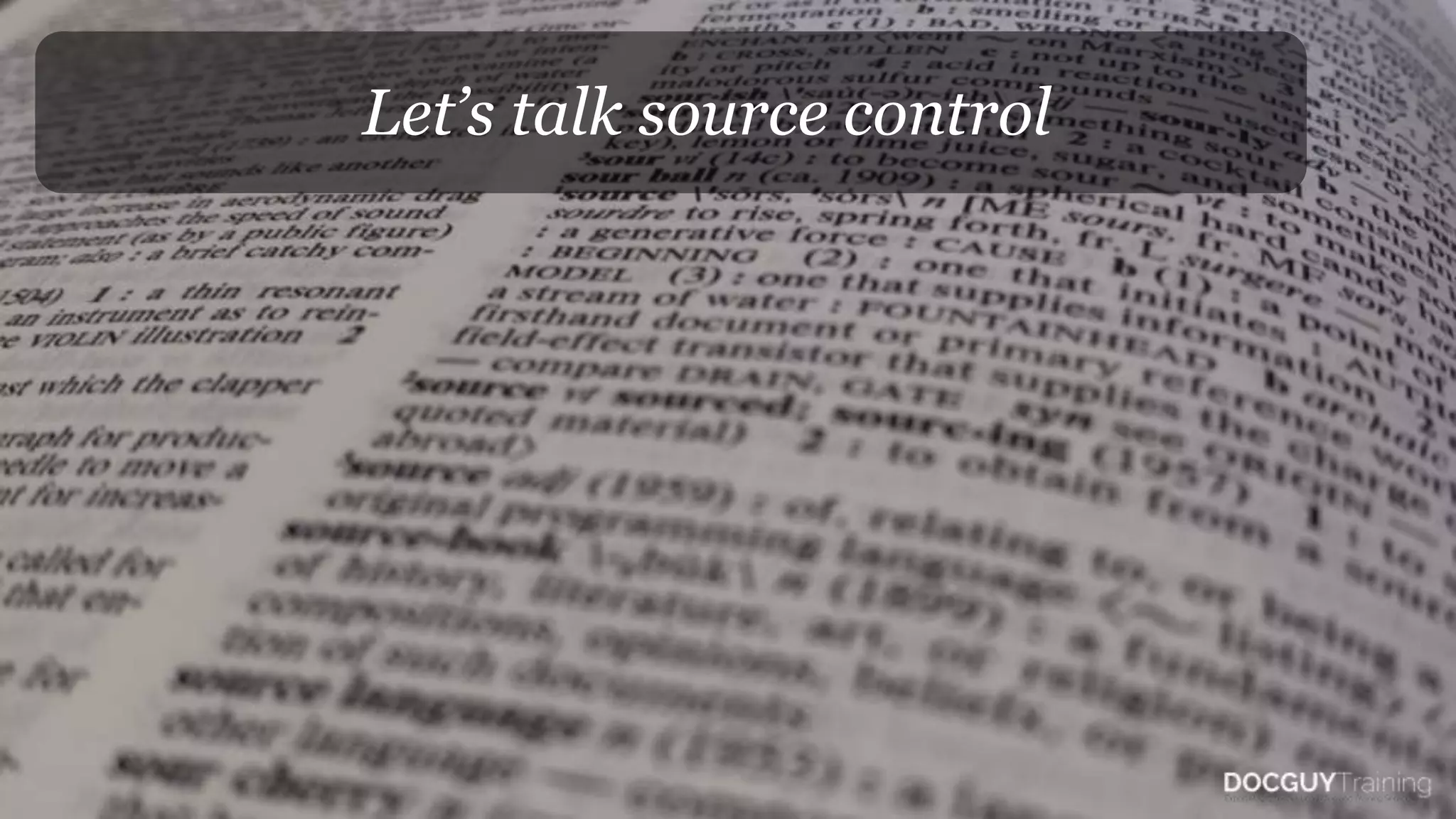 Hands-on with Source Control: Using MadCap Flare with a Cloud Source ...