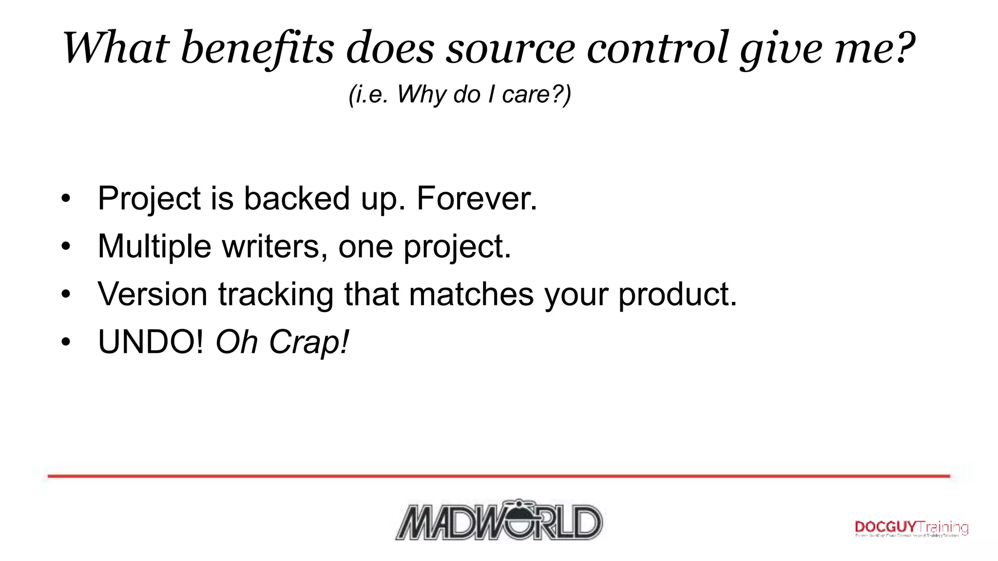 Hands-on with Source Control: Using MadCap Flare with a Cloud Source ...