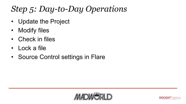 Hands-on with Source Control: Using MadCap Flare with a Cloud Source Control Provider | PPTX